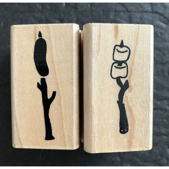 JRL Design | Office | Jrl Design Rubber Stamp Lot Hotdog Marshmallows ...